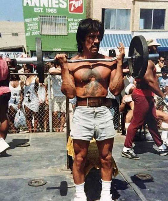 Daniel Trejo, an American actor and voice actor at Muscle Beach.