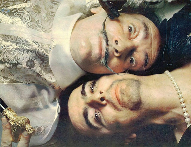 Surreal artist Salvador Dalí and shock-rocker Alice Cooper, 1973.