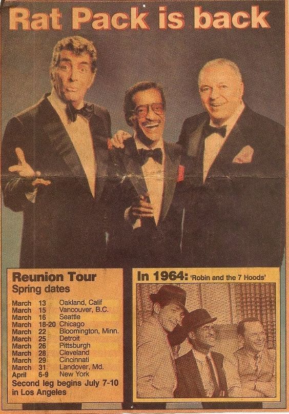 Rat Pack Concert Poster