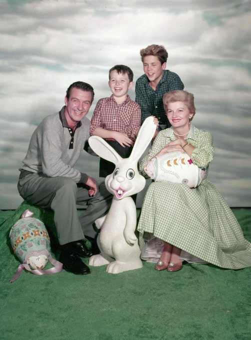 Easter greetings from the cast of the TV show "Leave it to Beaver" (1957)