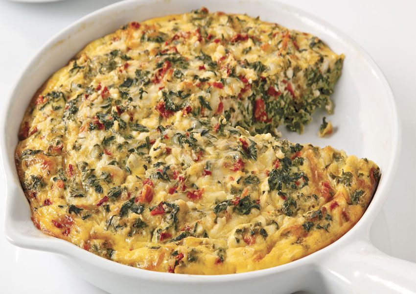 Easy cheesy frittata